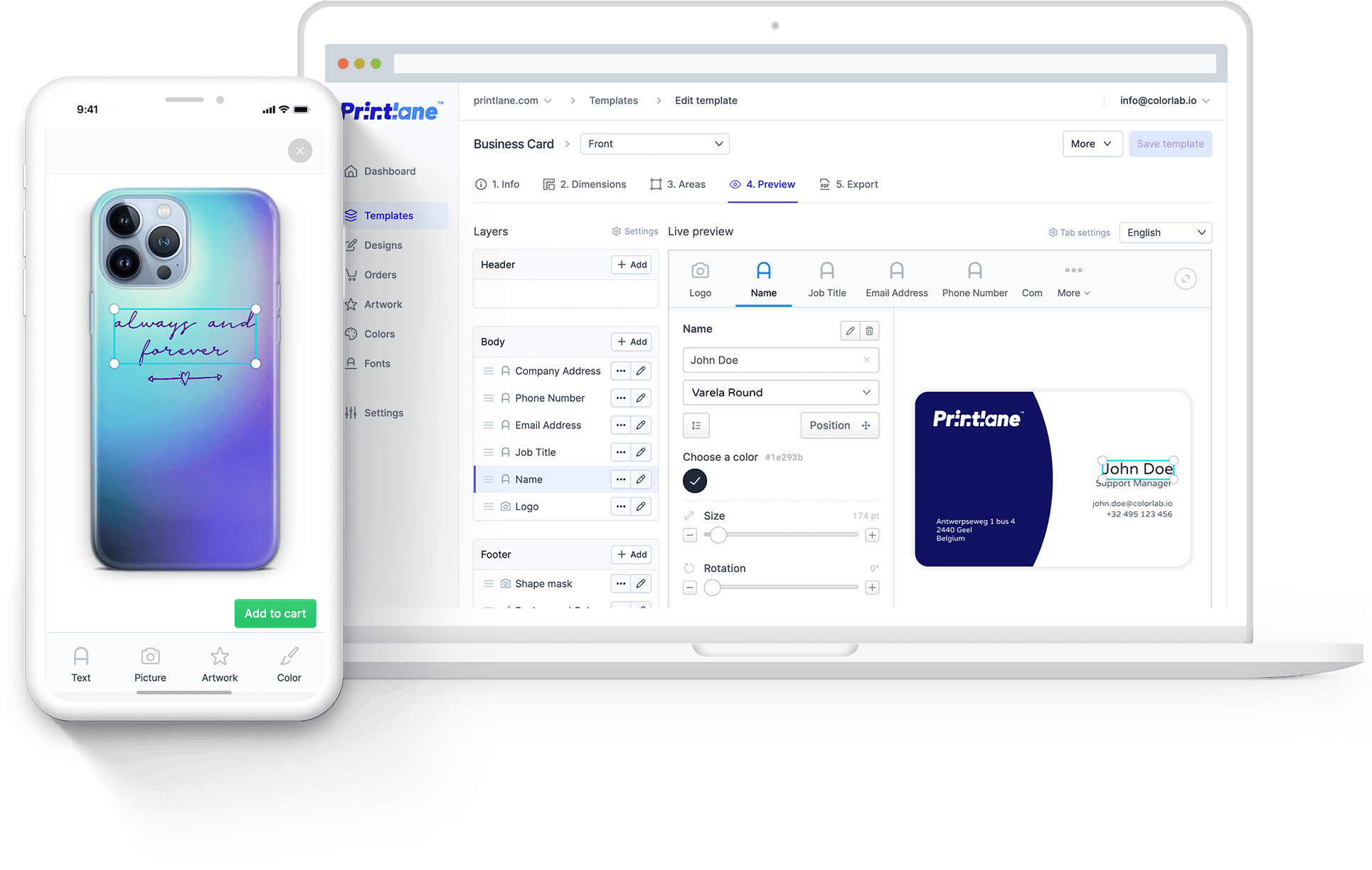Printlane™ - Product Customization Platform